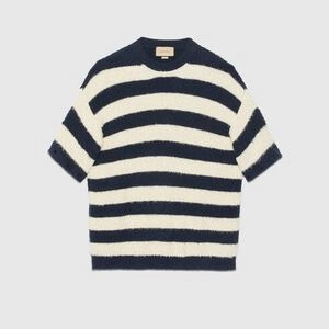 Gucci Striped Brushed Cotton Jumper