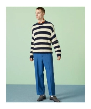 Gucci Striped Brushed Cotton Jumper