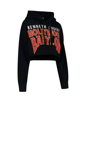 Gucci Hollywood Babylon" Cropped Hoodie