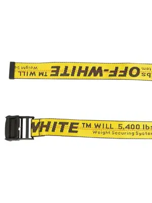 Off-White Logo-tape Belt - Yellow