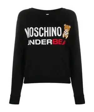 Moschino Teddy Print Crew Neck Sweater