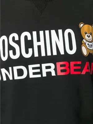Moschino Teddy Print Crew Neck Sweater