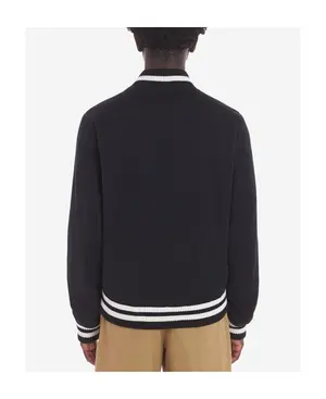 Maison Kitsuné Logo Embroidered Bomber Jacket
