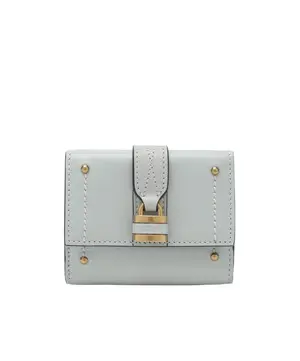 Chloé Mini Paddington Tri-fold Wallet - Gray