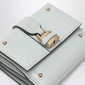 Chloé Mini Paddington Tri-fold Wallet - Gray