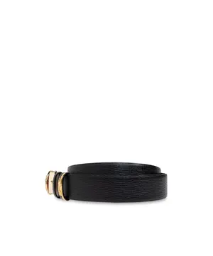 Versace Medusa Buckle Belt With Baroque Print