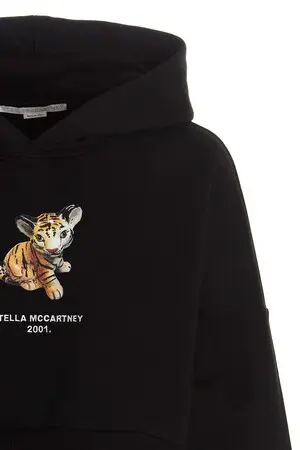 Stella McCartney Cropped Hoodie With Graphic Print