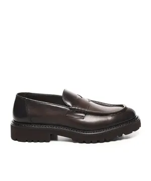 DOUCAL'S Penny Loafers - Dark Brown