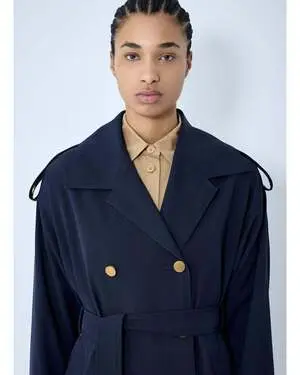Max Mara Double-breasted Belted Coat