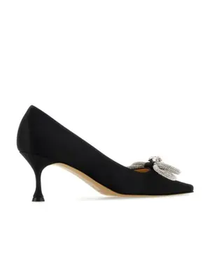MACHMACH Mach & Mach Double Bow Pointed Toe Pumps
