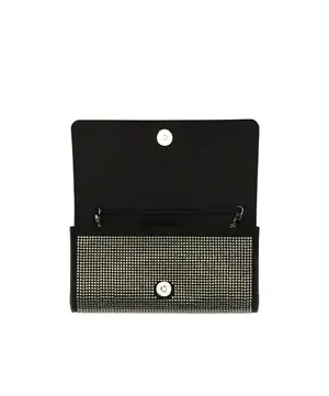 Stella McCartney Foldover Clutch Bag - Black