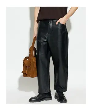 JIL SANDER Straight-leg Leather Trousers