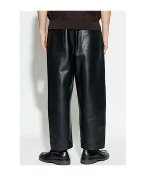 JIL SANDER Straight-leg Leather Trousers