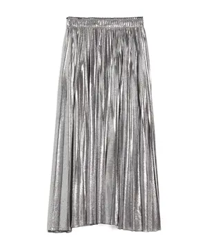 Max Mara Pleated Flared Midi Skirt