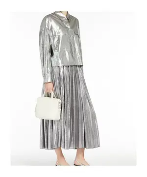Max Mara Pleated Flared Midi Skirt