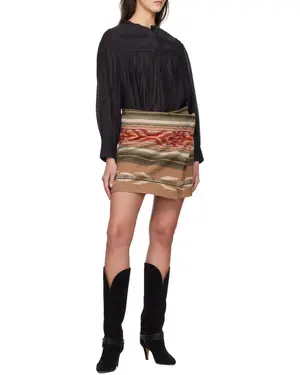 Isabel Marant Étoile Gathered Pleated Blouse - Black
