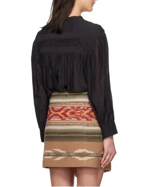 Isabel Marant Étoile Gathered Pleated Blouse - Black