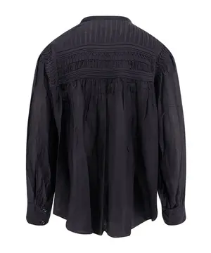 Isabel Marant Étoile Gathered Pleated Blouse - Black