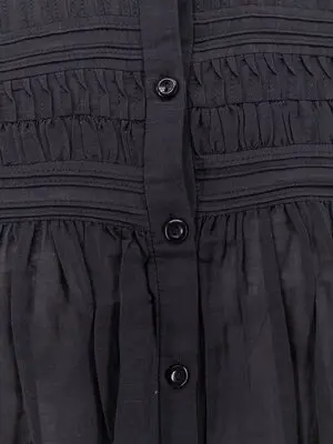 Isabel Marant Étoile Gathered Pleated Blouse - Black