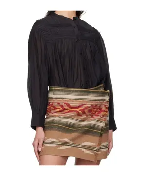Isabel Marant Étoile Gathered Pleated Blouse - Black