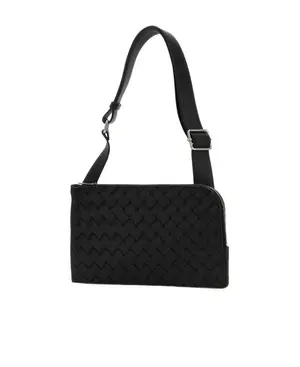 Bottega Veneta Intracciato Zippered Shoulder Bag
