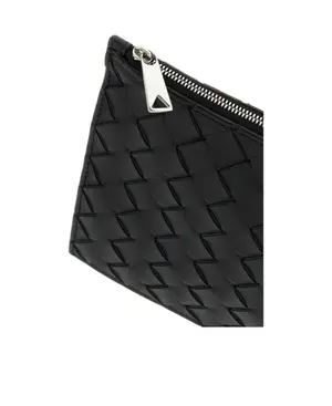 Bottega Veneta Intracciato Zippered Shoulder Bag