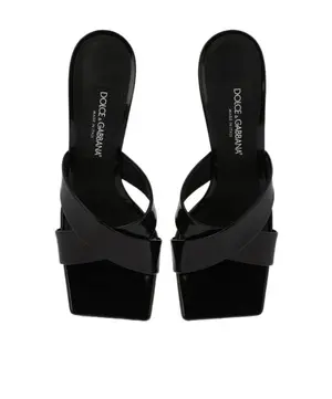 Dolce & Gabbana Logo Dg Heel Slip-on Sandals