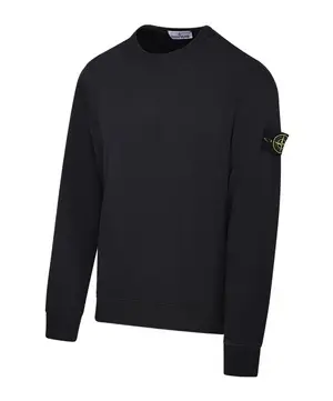 Stone Island Compass Patch Crewneck Sweatshirt - Light Grey