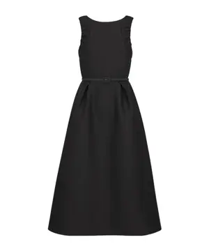 Dior Flared Mid-length Dress With Belt