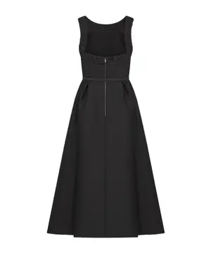 Dior Flared Mid-length Dress With Belt
