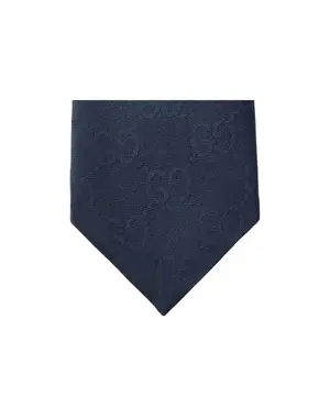 Gucci Gg Pattern Neck Tie - Blue