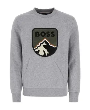 Hugo Boss Appliqué Detail Cotton Sweatshirt