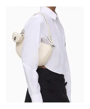 Marc Jacobs Dual Hobo Shoulder Bag - Clouds White