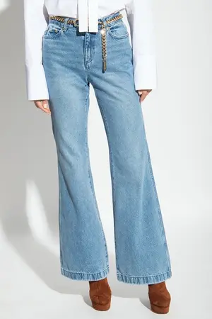 Michael Kors Belted Bootcut High-rise Jeans