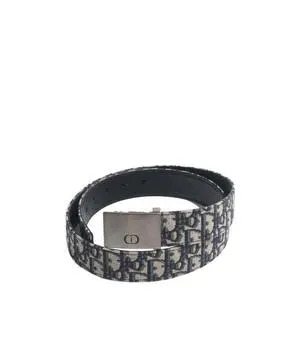 Dior Monogrammed Canvas Belt - Black