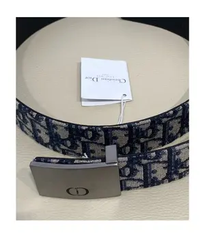 Dior Logo Buckle Belt - Black