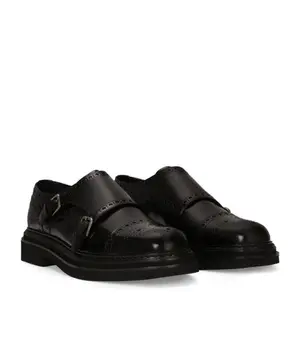 Dolce & Gabbana Round Toe Monk Strap Shoes