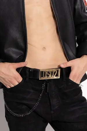 Dsquared2 Logo Plaque Buckle Belt