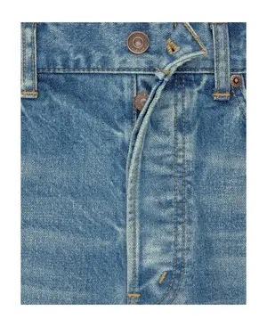 Celine Polly Jeans In Crystal Rinse Denim
