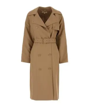 Women's Single Breasted Belted Coats