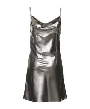 ROTATE BY BIRGER CHRISTENSEN Metallic Pendant Mini Sling Dress