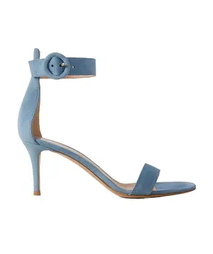 GIANVITO ROSSI Round Toe Stiletto Sandals - Blue