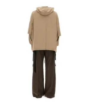 Rick Owens Tommy Drawstring Hoodie - Beige