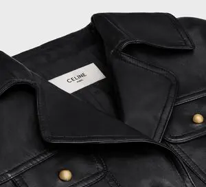 Celine Neo Coat In Soft Lambskin