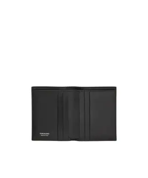 FERRAGAMO Gancini Credit Card Holder - Black