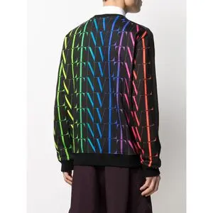 Valentino Garavani Vltn Rainbow Crewneck Sweatshirt