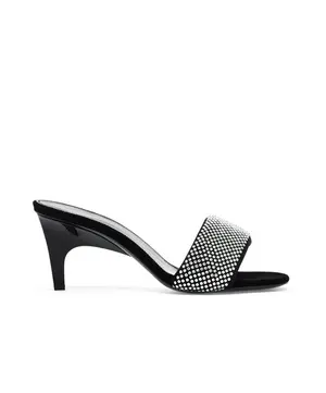 Attico Embellished Stiletto Mules - Black