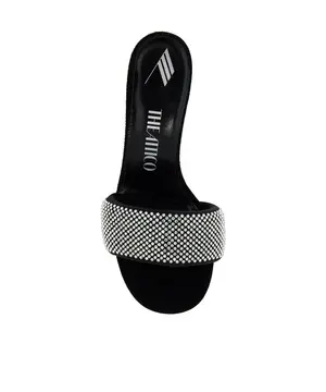 Attico Embellished Stiletto Mules - Black