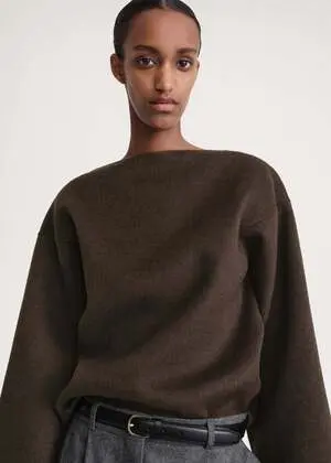 TOTEME Wide Neck Knit Sweater