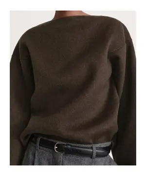 TOTEME Wide Neck Knit Sweater